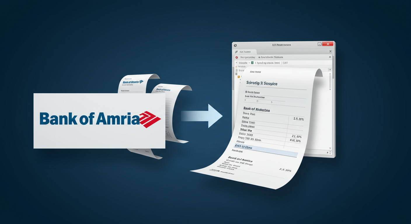 Convert Bank of America Statements to Excel | BankStatement2Excel